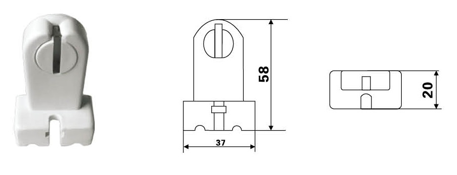 IMPA 791521,Fluorescent Lamp Holder